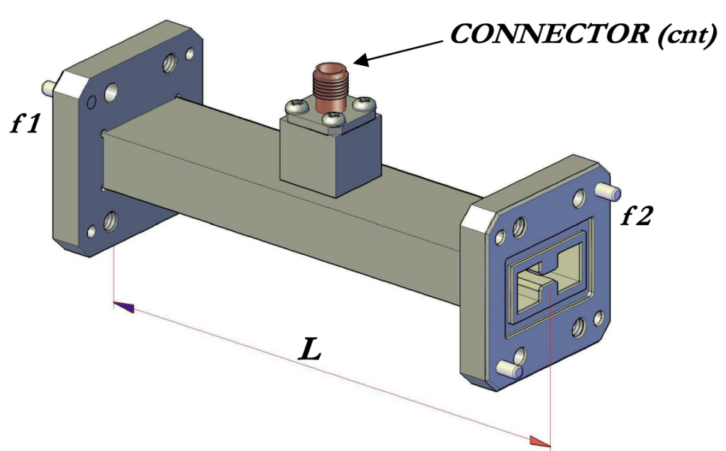 Double Ridge Waveguide Power Sampler | Space Machine
