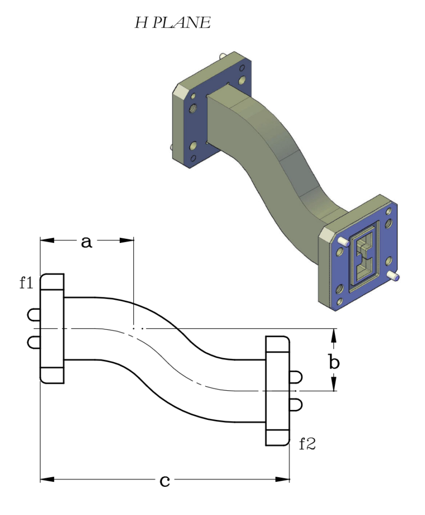 Double Ridge Waveguide Formed E & H Plane Offset Assemblies | Space Machine