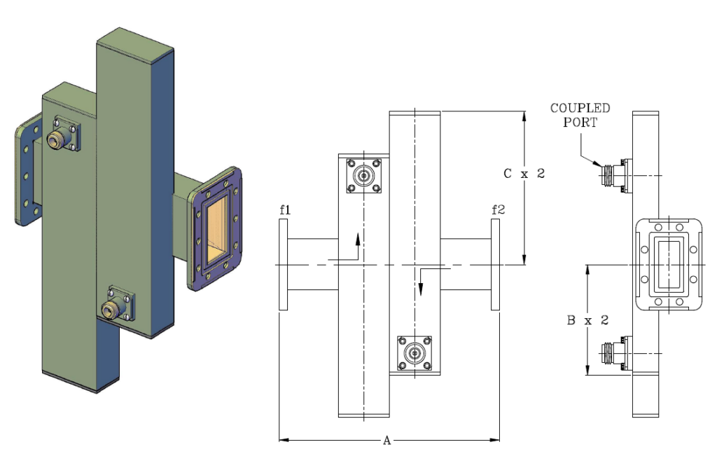 Rectangular Waveguide Dual Cross Guide Couplers | Space Machine